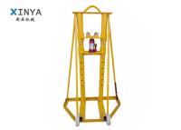 China 10T Hydraulic Cable Reel Stand with Hydraulic Lifting and Heavy Duty Steel Structure for Cable Drum Support for sale