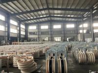 China 822mm Large-Diameter Heavy-Duty Cable Pulley Block with Nylon Wheel for Overhead Line Construction for sale
