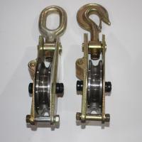 China Hook Type Heavy Duty Wire Rope Snatch Pulley Block with Rated Load 10-150KN for Tower Erection for sale
