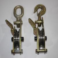 China Hook Type Heavy Duty Wire Rope Snatch Pulley Block with Rated Load 10-150KN for Tower Erection for sale