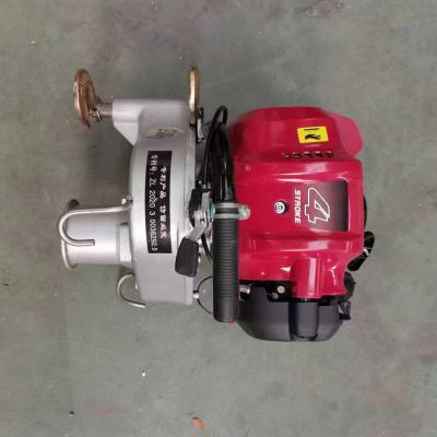 China Portable 1 Ton Gas Powered Pulling Winch Machine for Cable Installation and Utility Construction for sale
