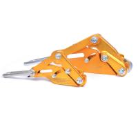 China 7kN Rated Load 14mm Max Opening Lightweight Aluminum Alloy Wire Grip Come Along Clamp for ACSR Conductor Sagging for sale