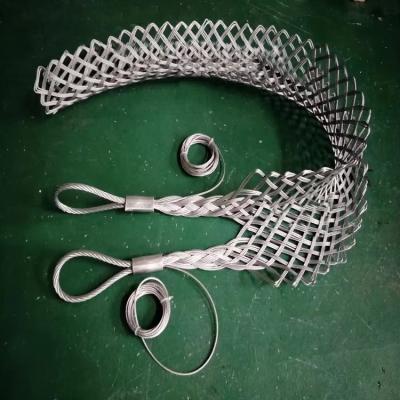 China High Strength Stainless Steel Galvanized Double Sides Pull Wrap Cable Pulling Grip for sale