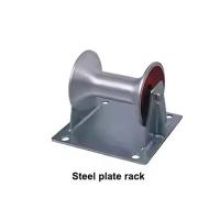 China 10KN Straight Nylon Aluminum Cable Pulley Block 230x260x330mm for sale