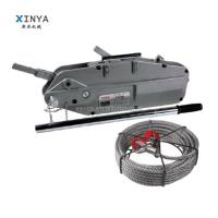 China 5.4 Ton Capacity Tirfor Hoist with 20 Meter Steel Wire Rope for Manual Cable Pulling for sale