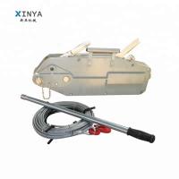 China 0.8 Ton Mini Hand Winch with Steel Wire Rope and 20m Lifting Height for Construction Hoist for sale