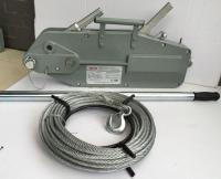 China Portable 3.2 Ton Manual Wire Rope Winch with 20M Lifting Height for Construction Hoist for sale