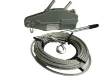 China 0.8T Capacity Tirfor Manual Wire Rope Hoist with 20m Wire Rope and 1 Year Warranty for sale