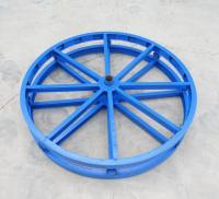 China Heavy-Duty Cable Drum Jack with 20-50 KN Rated Load and 800-1200mm Diameter Pallet for Smooth Cable Pay-Off for sale