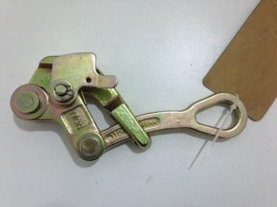 China Heavy-Duty 2-Ton Cable Pulling Clamp with Anti-Slip Serrated Jaws for 4-22mm Wire Ropes for sale