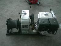 China 5 Ton Rated Capacity Petrol-Driven High-Speed Cable Winch Puller for Line Construction and Wire Lifting for sale