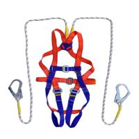 China Full Body Safety Harness with Two Large Size Forged Hooks, 45mm Webbing Width, CE and GB Certified for sale