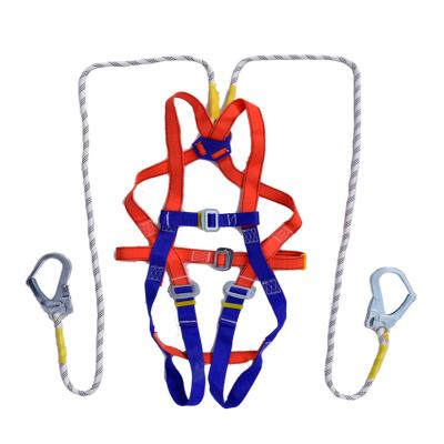 China Full Body Safety Harness with Two Large Size Forged Hooks, 45mm Webbing Width, CE and GB Certified for sale
