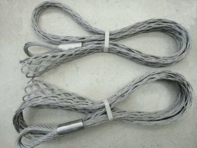 China 10kN Rated Load Wire Mesh Grip Cable Sock 2m Long for 10-25mm OPGW Cables | Heavy-Duty Conductor Pulling Tool for sale