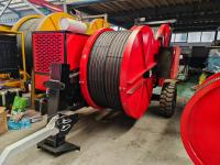 China 2×40kN Hydraulic Cable Tensioner with Dual-Groove Design for Overhead Line Stringing | Conductor Tension Machine for sale