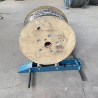 China 3T Capacity Portable Cable Pay-Off Rack with Ground-Mounted Stability for Small-Scale Cable Laying for sale