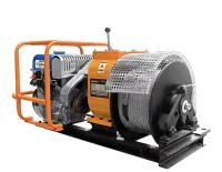 China 3 Ton Capacity Gasoline Power Winch with Yamaha MX175 Engine and Portable Steel Frame for Cable Pulling for sale