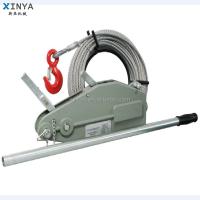China 1-Ton Capacity Steel Construction Cable Winch Puller with Safety Latch for Secure Cable Retrieving for sale