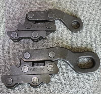China 16kN Rated Load Earth Wire Come Along Clamp for 50-150mm² Wire with Parallel Jaw Type for sale