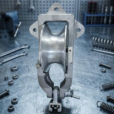 China 7 Inch 178mm Sheave Diameter 20kN Rated Load Universal Stringing Block with Low-Friction Cable Roller for sale