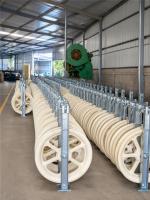 China 916mm Diameter 20-150kN Rated Load MC Nylon Sheave Stringing Blocks and Cable Pulling Blocks for Power Line Installation for sale