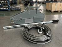 China 0.8-5.4T Manual Tirfor Cable Puller Winch with 20m Wire Rope for Construction and Lifting for sale