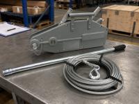 China 0.8-5.4T Manual Tirfor Cable Puller Winch with 20m Wire Rope for Construction and Lifting for sale