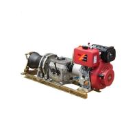 China 5 Ton Diesel Engine Capstan Winch For Cable Pulling for sale