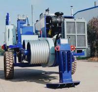 China 250KN Hydraulic Cable Puller with 960mm Traction Wheel and 5km/h Maximum Speed for Transmission Line Construction for sale