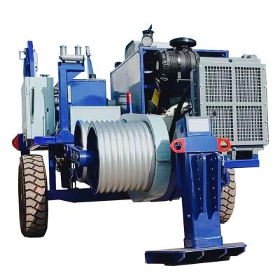 China 18 Ton Hydraulic Cable Puller with 180 KN Rated Pulling Force 5km/h Speed and 24V Electrical System for Transmission Line Construction for sale