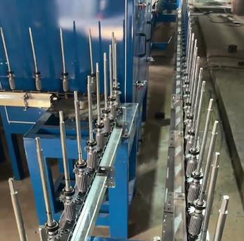 China Gasoline And Diesel Filter Automatic Electrostatic Powder Coating Line L12m for sale