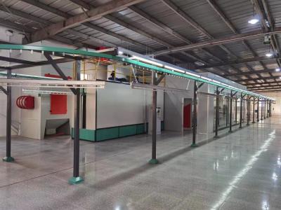 China 40m/Hour Automatic Powder Coating Line For Wood Plate Wooden Furniture Mdf for sale