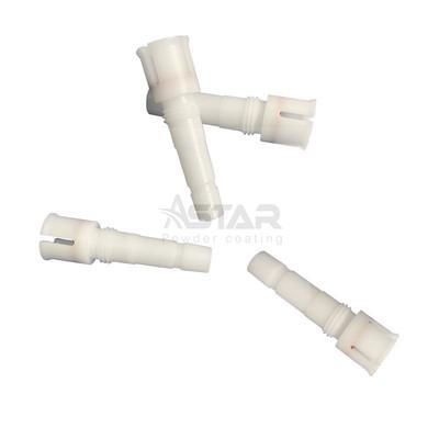 China PTFE Material Standard Size Compatible Powder Coating Spare Parts for sale