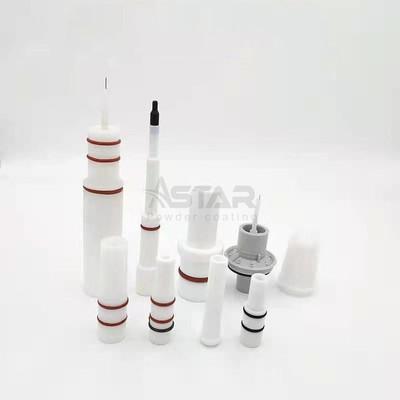 China ISO9001 PTFE PTFE Inserts Powder Coating Spare Parts for sale