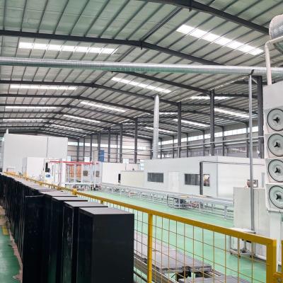 China Horizontal Sheet Metal Parts Powder Spraying Coating Line for sale
