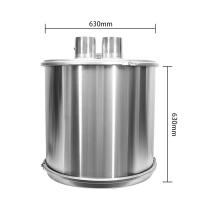 China Stainless Steel Fluidizing Powder Coating Hopper for Powder Coating Machine for sale