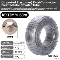 China Elastomer Twin-Wire Electrostatic Powder Hose 18*12 19*13 17*11 23*16 25*19 MM for Powder Coating for sale