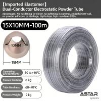 China Elastomer Twin-Wire Electrostatic Powder Hose 33*25 16*11 15*10 16*11 18*12 MM for Powder Coating for sale