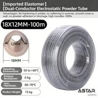 China Elastomer Twin-Wire Electrostatic Powder Hose 33*25 16*11 15*10 16*11 18*12 MM for Powder Coating for sale