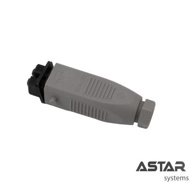 China STAK 200 Field Attachable Industrial Rectangular Cable Connector 2+PE 250V 16A for sale