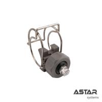 China 304 SS Double Clip-on Fan Spray Nozzle For Industrial Cleaning Plastic Snap Spray Head for sale