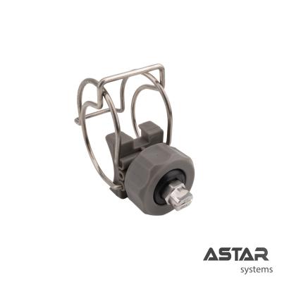 China 304 SS Double Clip-on Fan Spray Nozzle For Industrial Cleaning Plastic Snap Spray Head for sale