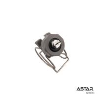 China 304 SS Double Clip-on Fan Spray Nozzle For Industrial Cleaning Plastic Snap Spray Head for sale