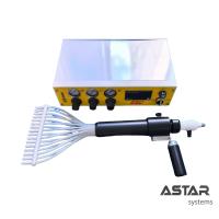 China Tribo Powder Coating Gun System For Friction Electrostatic Spray Gun with Control Unit for Complex Workpieces for sale