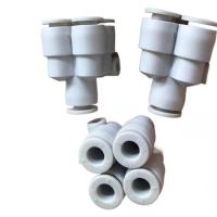 China Four Head Trachea Joint Five Way Y Type Diameter Change for sale