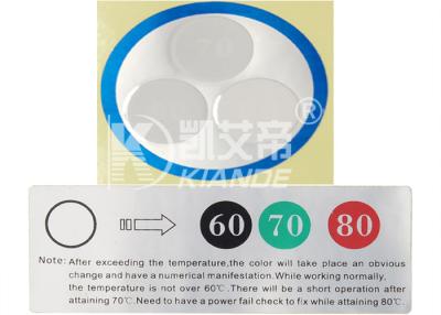 China High Adhesive Busbar Temperature Thermal Indicator Sticker On Busbar Joint for sale