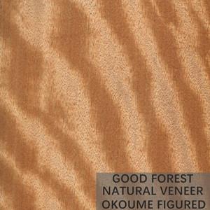 China Hotel Decoration Okoume Natural Wood Veneer Unusual Figured Grain for sale
