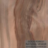 China Grain Crotch Natural Wood Veneer Sheets Quarter Cut American Walnut for sale