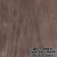 China Grain Crotch Natural Wood Veneer Sheets Quarter Cut American Walnut for sale