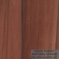 China OEM Natural Apple Wood Veneer Vertical Grain Quarter Cut Veneer for sale